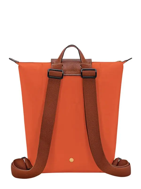 Longchamp Red and Brown Backpack Longchamp Zip-Up Backpack - Red | Editorialist main image 3