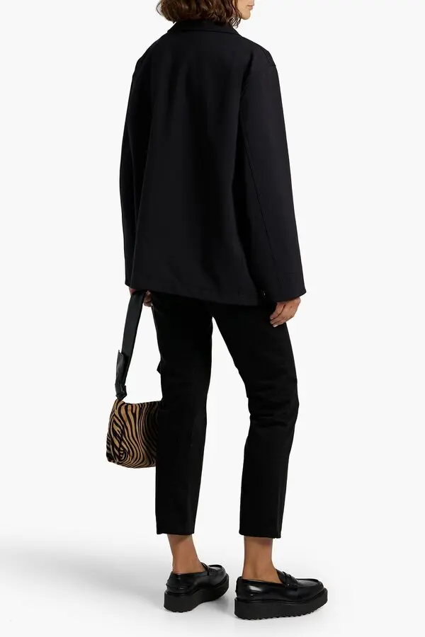 Theory Cotton-blend Twill Jacket With Buttoned Cuffs And Patch Pockets