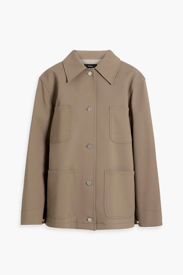 Theory Cotton-blend Twill Jacket - Taupe
