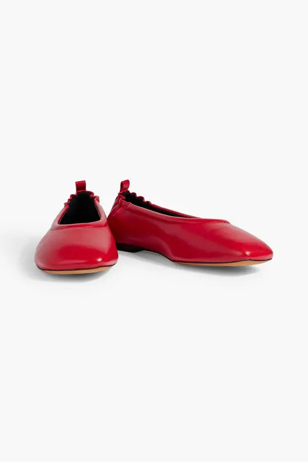 3.1 Phillip Lim Id Leather Ballet Flats - Red