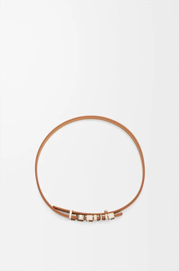 Loewe Double Wrap Bracelet - Tan/palladium