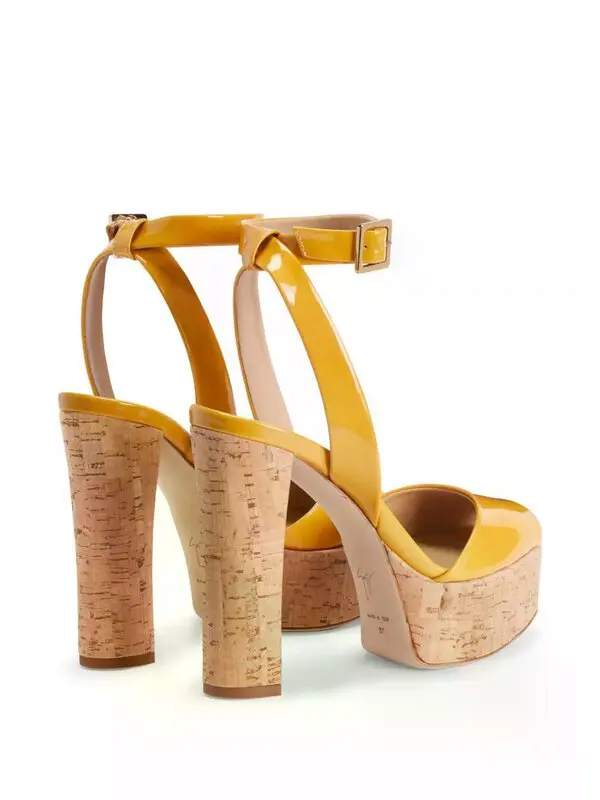 GIUSEPPE ZANOTTI Betty Platform Sandals - Yellow