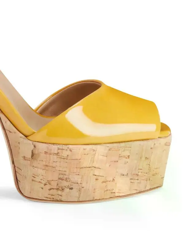 GIUSEPPE ZANOTTI Betty Platform Sandals - Yellow