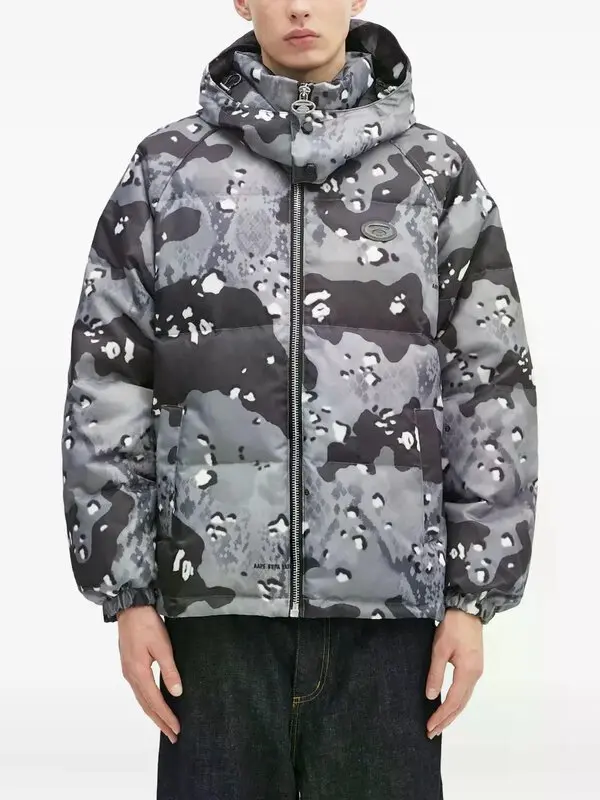 AAPE BY *A BATHING APE Camouflage-print Hooded Jacket