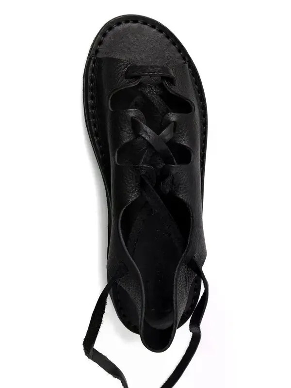 FRACAP Lace-up Leather Sandals
