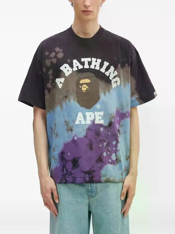 A BATHING APE Tie-dye T-shirt