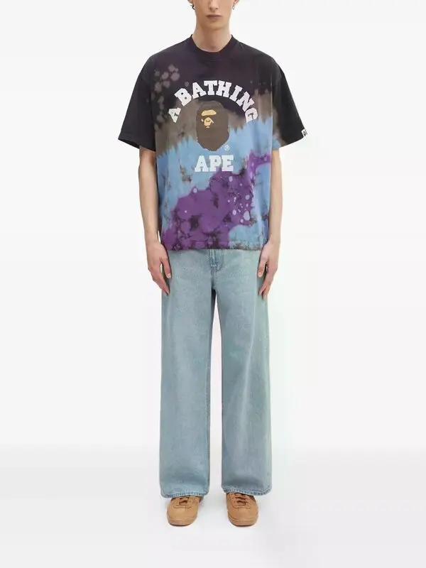 A BATHING APE Tie-dye T-shirt