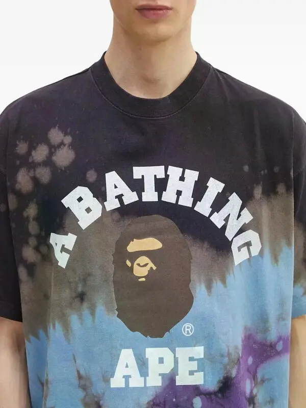 A BATHING APE Tie-dye T-shirt