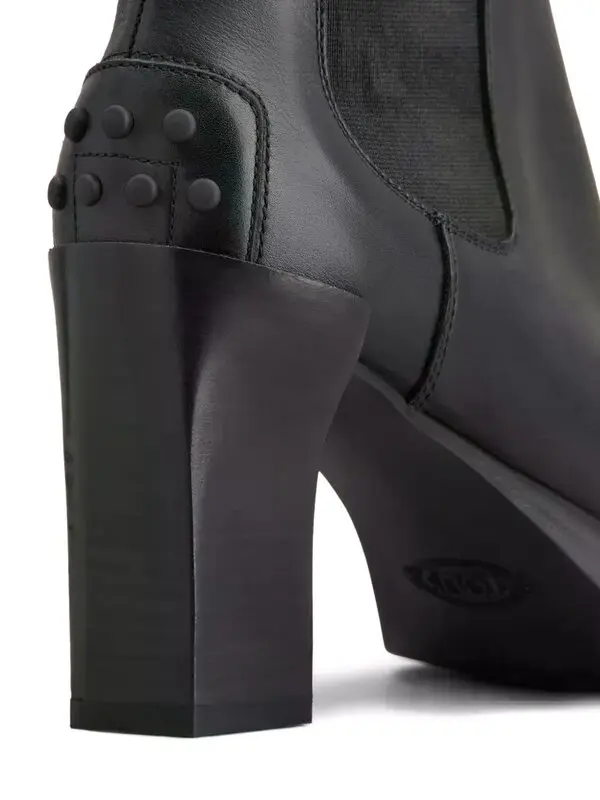 TOD'S Leather Chelsea Boots - Black