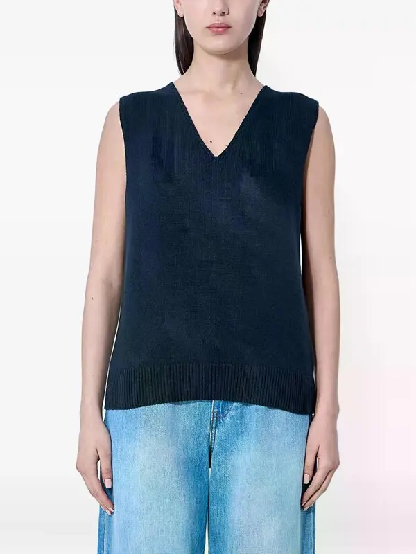 THE ROW V-neck Sleeveless Vest