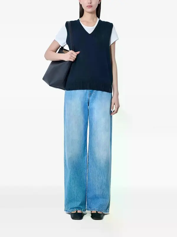 THE ROW V-neck Sleeveless Vest
