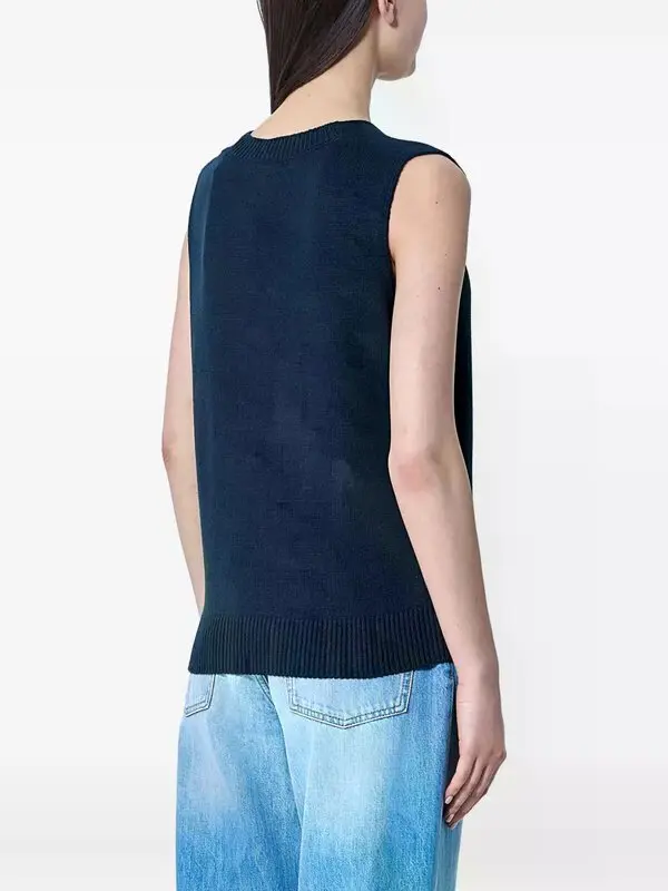 THE ROW V-neck Sleeveless Vest