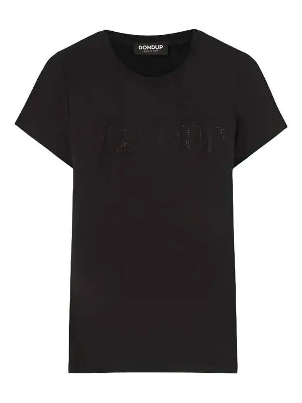 DONDUP Crystal-embellished T-shirt - Black