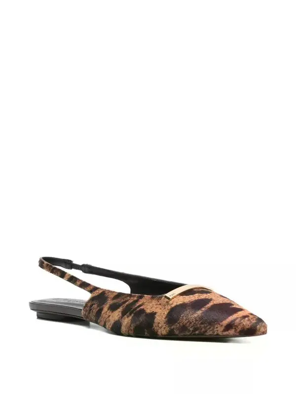 TOD'S Leopard Print Slingback Pumps