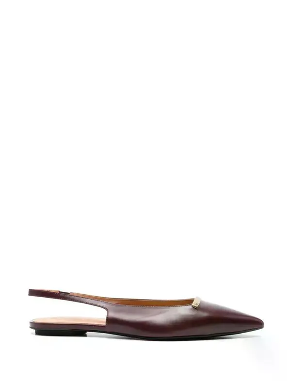 TOD'S Leopard Print Slingback Pumps - Brown