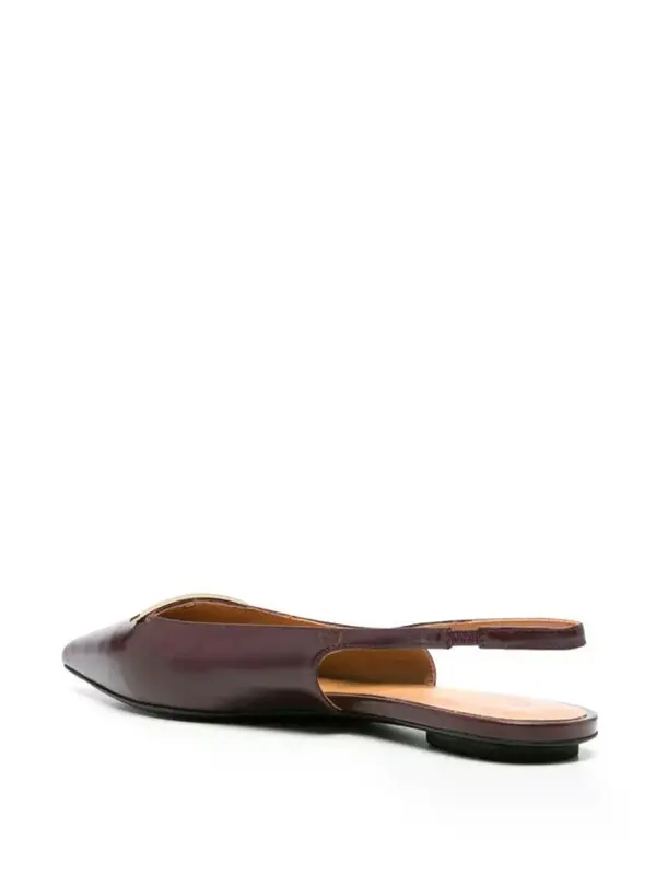 TOD'S Leopard Print Slingback Pumps - Brown