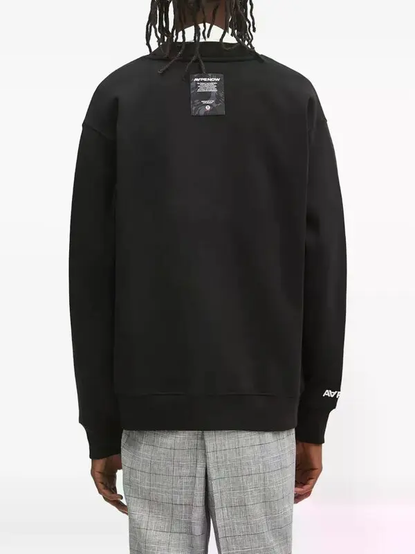 AAPE BY *A BATHING APE Moonface Logo Buttoned Cardigan