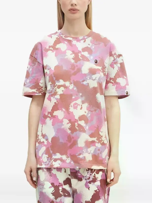 A BATHING APE Camouflage-print T-shirt
