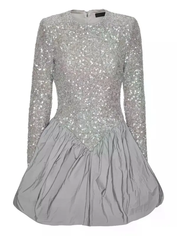 ROTATE BY BIRGER CHRISTENSEN Sequin-embellished Bubble Mini Dress