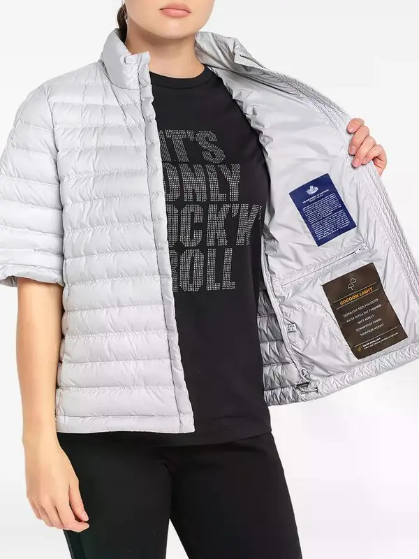 Add Short-sleeve Quilted Jacket