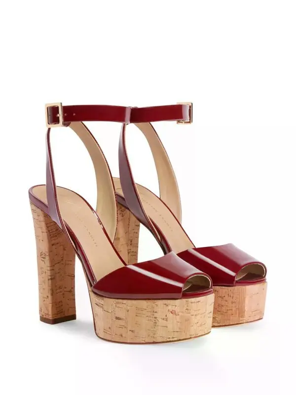 GIUSEPPE ZANOTTI Betty Platform Sandals - Red