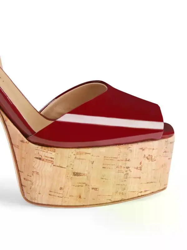 GIUSEPPE ZANOTTI Betty Platform Sandals - Red