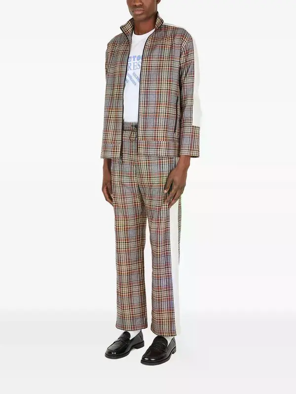 Ahluwalia Akin Checked Panelled Trousers