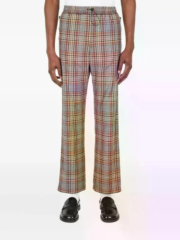 Ahluwalia Akin Checked Panelled Trousers