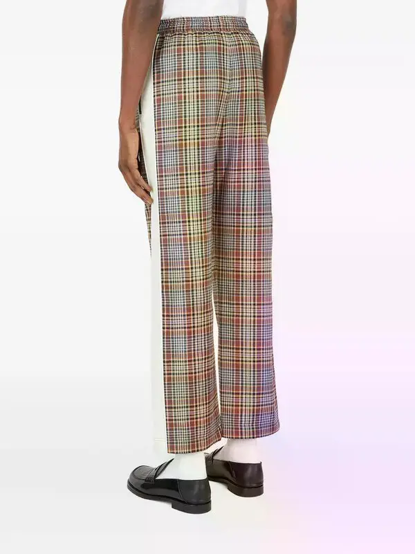 Ahluwalia Akin Checked Panelled Trousers