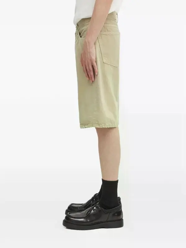 A BATHING APE Garment-dyed Denim Shorts - Neutrals