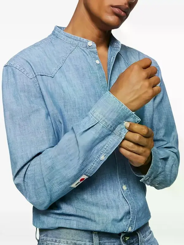 DONDUP Buttoned Denim Shirt - Blue
