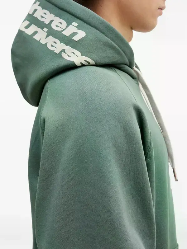 AAPE BY *A BATHING APE Logo Hoodie - Green