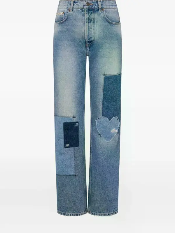 Moschino Patchwork Straight-leg Jeans