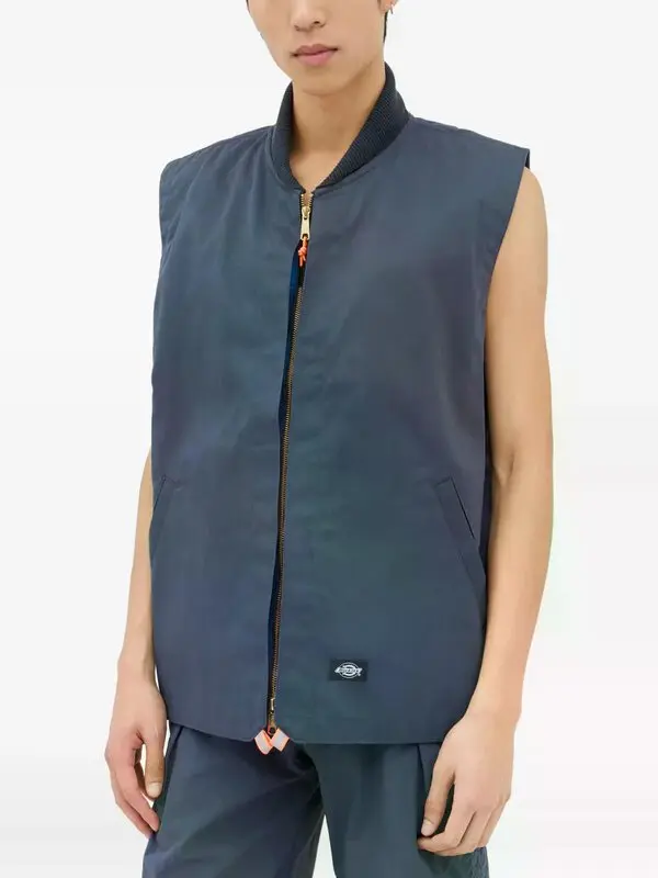 Dickies Zip-front Sleeveless Gilet - Blue