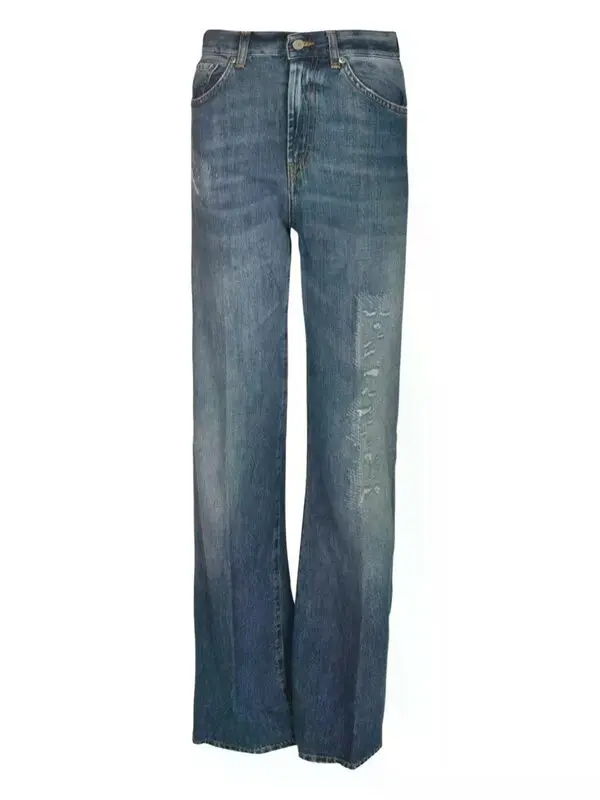 DONDUP Distressed Five-pocket Jeans - Blue