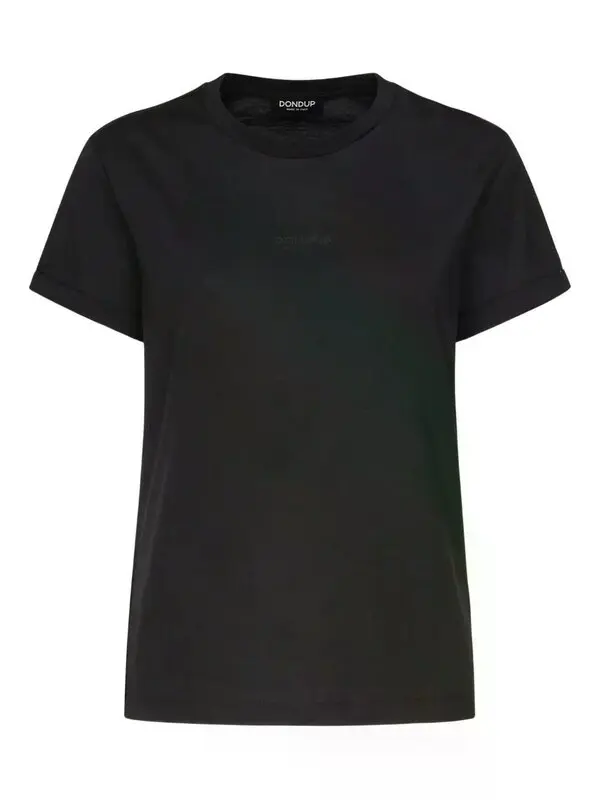DONDUP Logo-embroidered T-shirt - Black