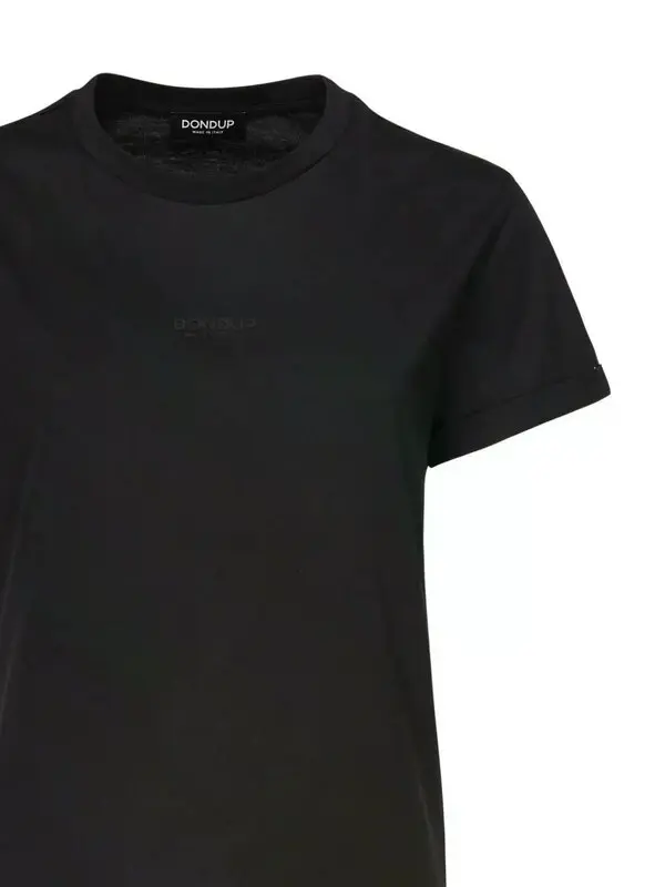 DONDUP Logo-embroidered T-shirt - Black