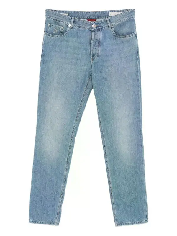 Brunello Cucinelli Logo-patch Jeans