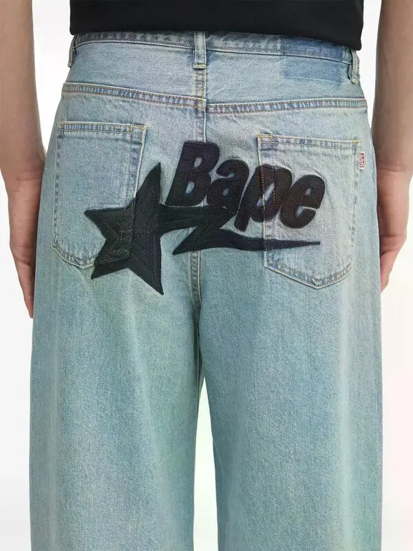 A BATHING APE Logo-detail Jeans
