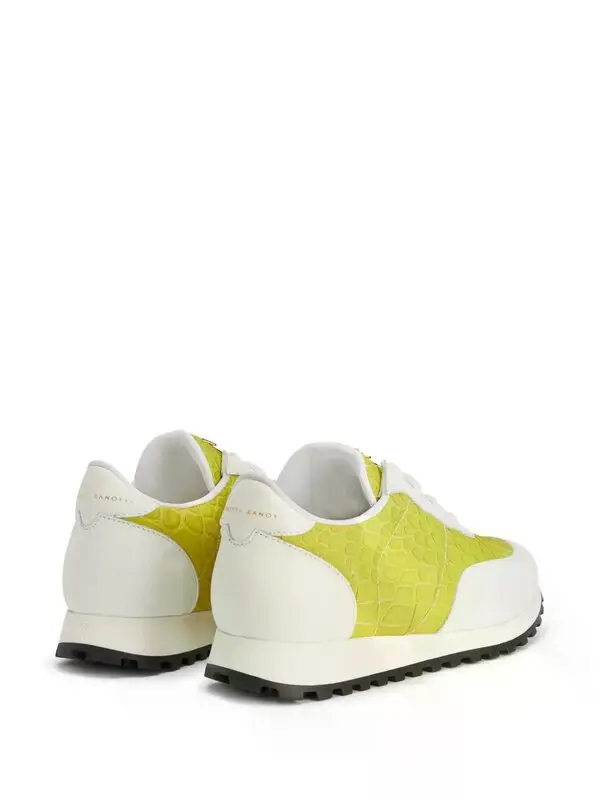 GIUSEPPE ZANOTTI Jimi Running Leather Sneakers - Green