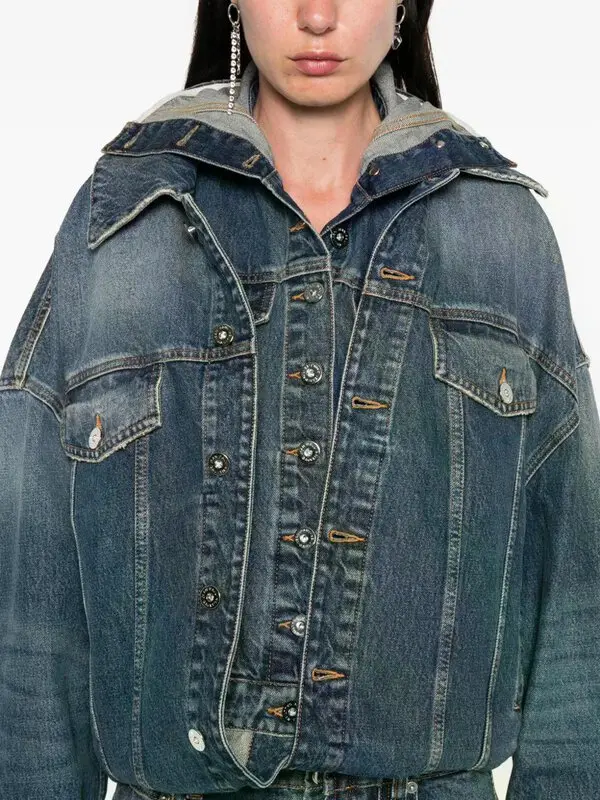 JEAN PAUL GAULTIER Hooded Denim Jacket