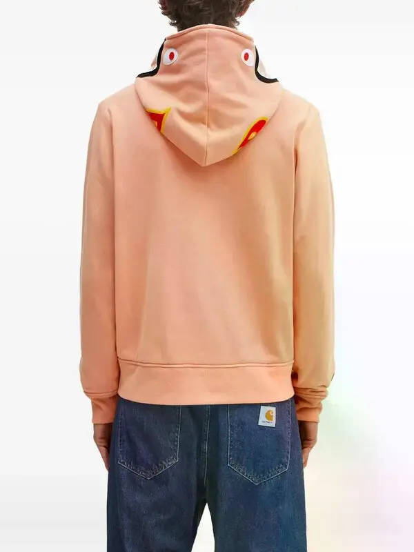 A BATHING APE Shark-motif Zip-up Hoodie - Pink