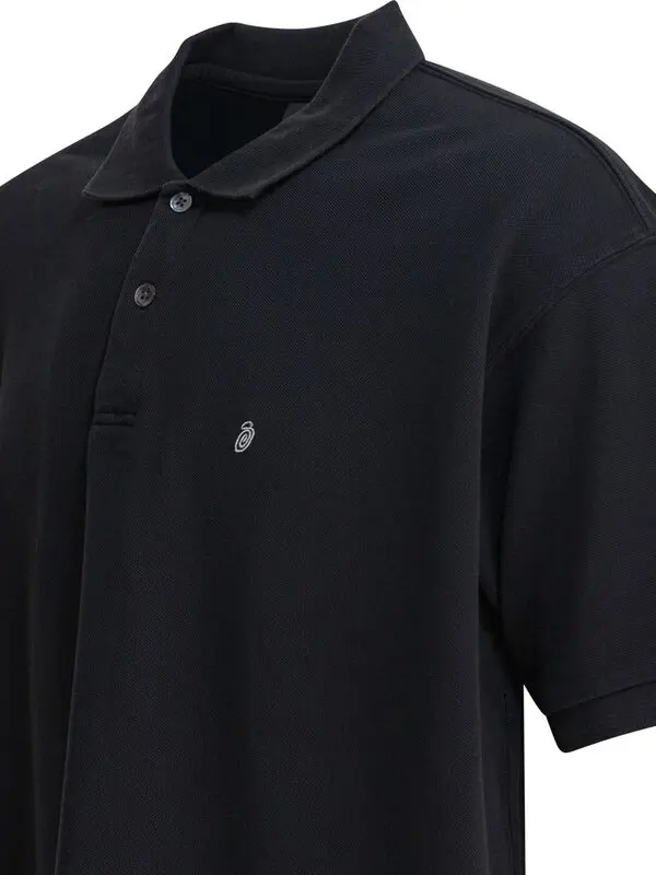 StüSsy Classic Pique Polo In Black - 33% Off | Editorialist