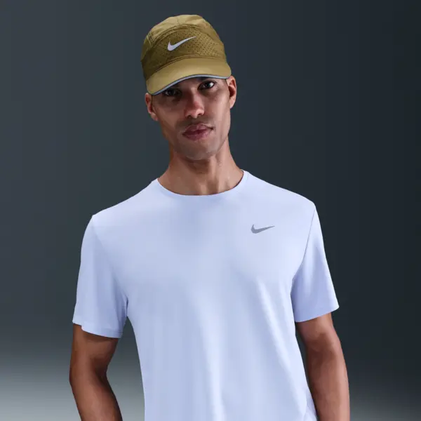 Nike Miler Dri-fit Short-sleeve Running Top - Grey