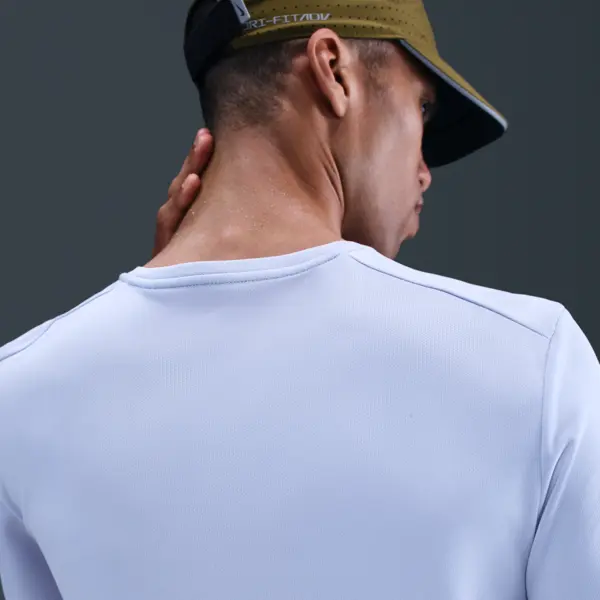Nike Miler Dri-fit Short-sleeve Running Top - Grey