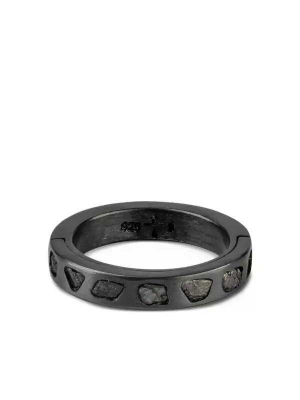 PARTS OF FOUR Sistema Diamond Ring - Black