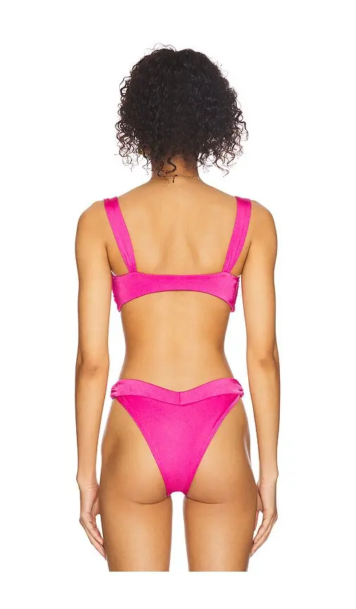 CIN CIN Abyss Bikini Top - Fuchsia