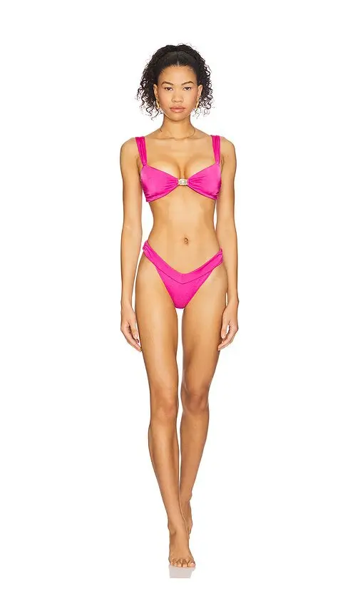 CIN CIN Sunkiss Bikini Bottom - Fuchsia