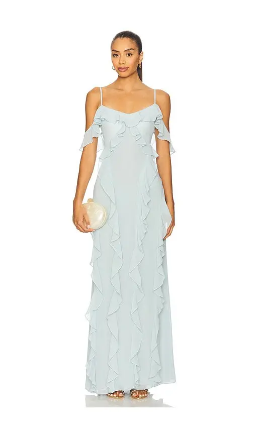 green summer wrap dress Linen & Cotton Blend Green Midi Wrap Dress - All Dresses main image 0