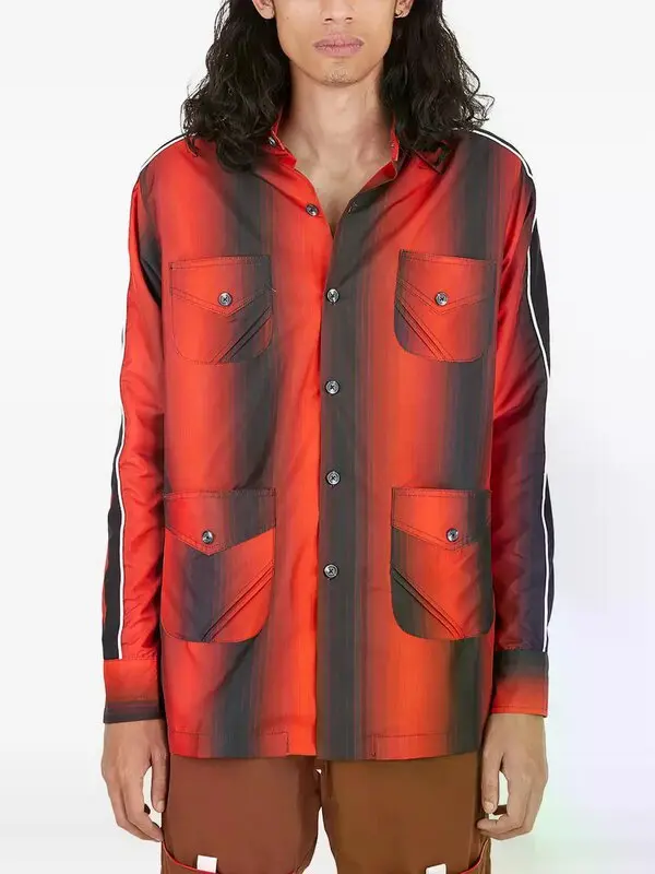 Ahluwalia Stripe-pattern Shirt Jacket